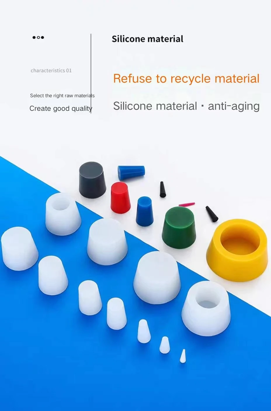 High Temp Silicone Rubber End and Tapered Stopper Plugs for Powder Coat ...