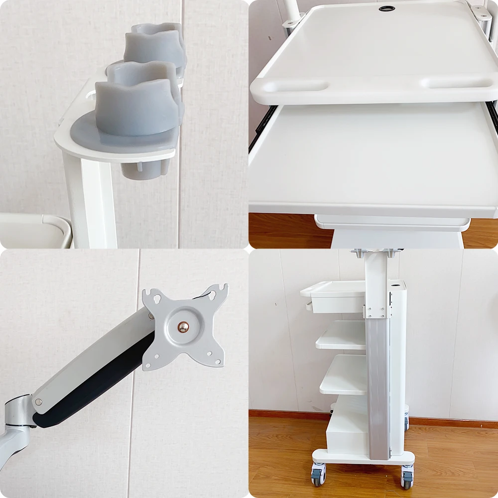 Hospital Medical Endoscope Trolley - Modern Aluminum Cart for Surgery ...