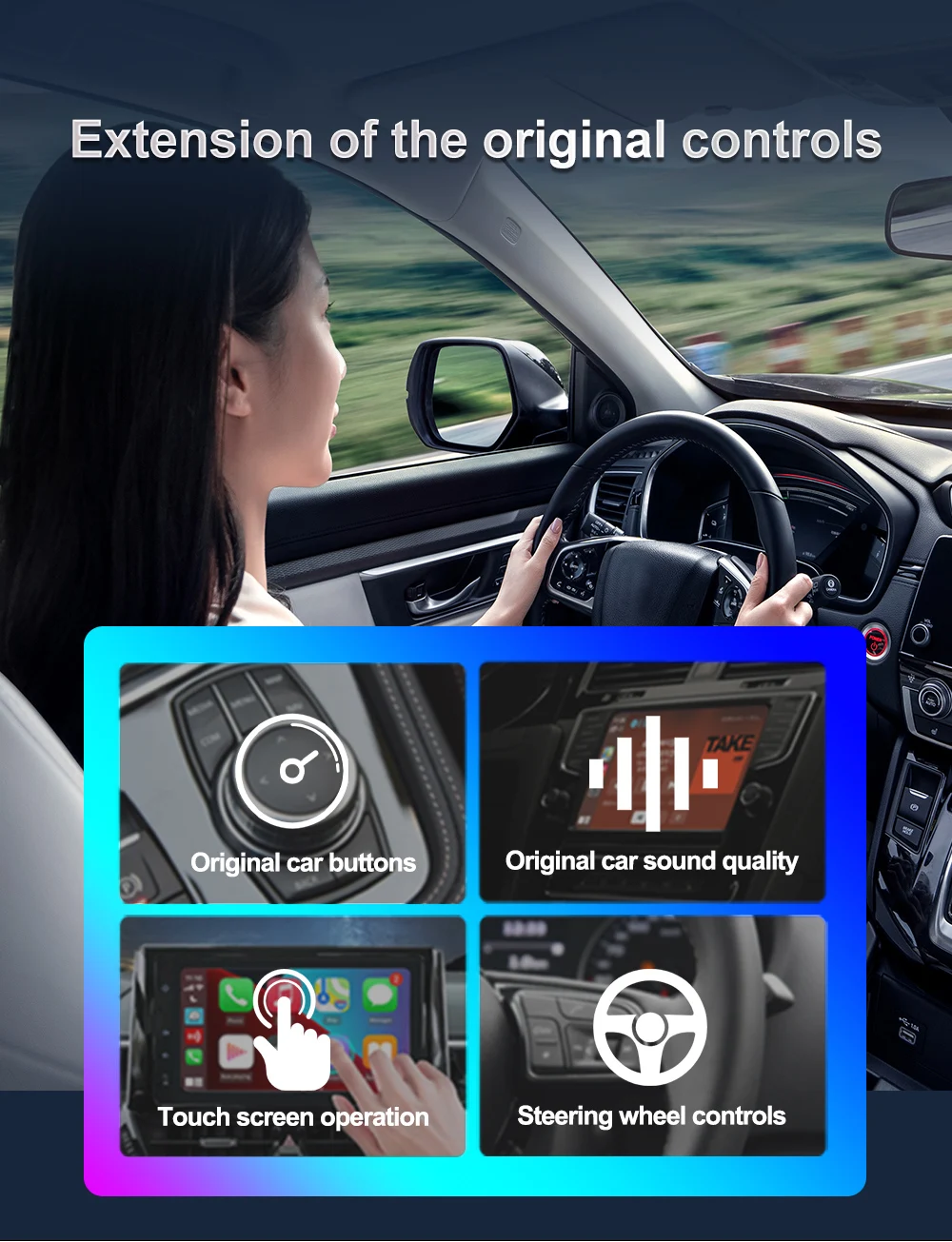 Carlinkit 8g+128gb Carplay Android Auto Stereo Box Car Adapter Ai Car ...