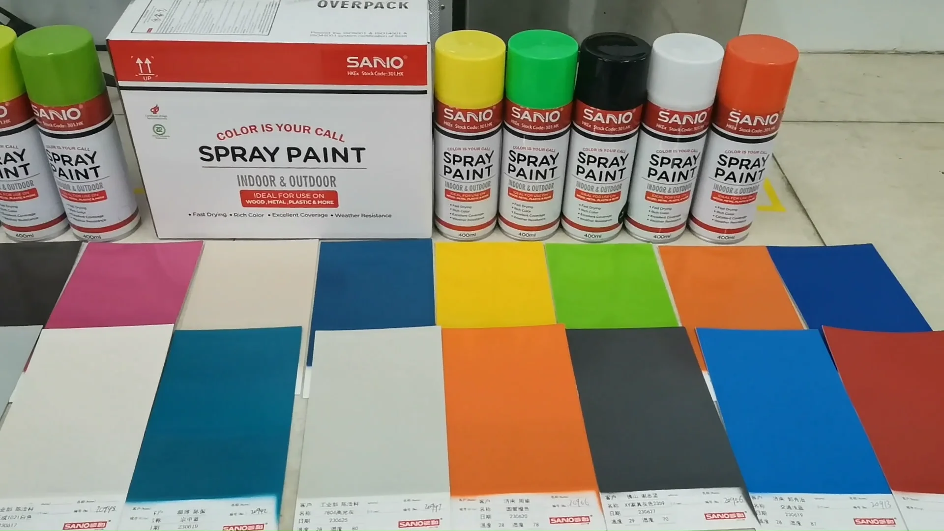 Sanvo 400ml Epoxy Resin Colour Graffiti Spray Paint Acrylic Metallic ...