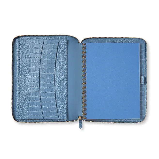 A4 Size Writing Pad Business Presentation Folder Portfolio Crocodile ...