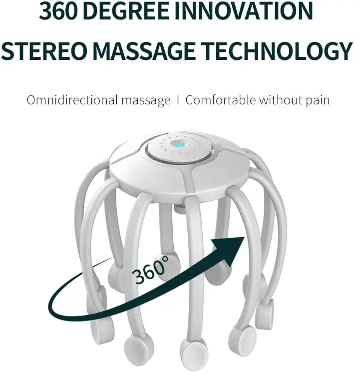 Vibrating Electric Scalp Massager - Multiple Massage Modes