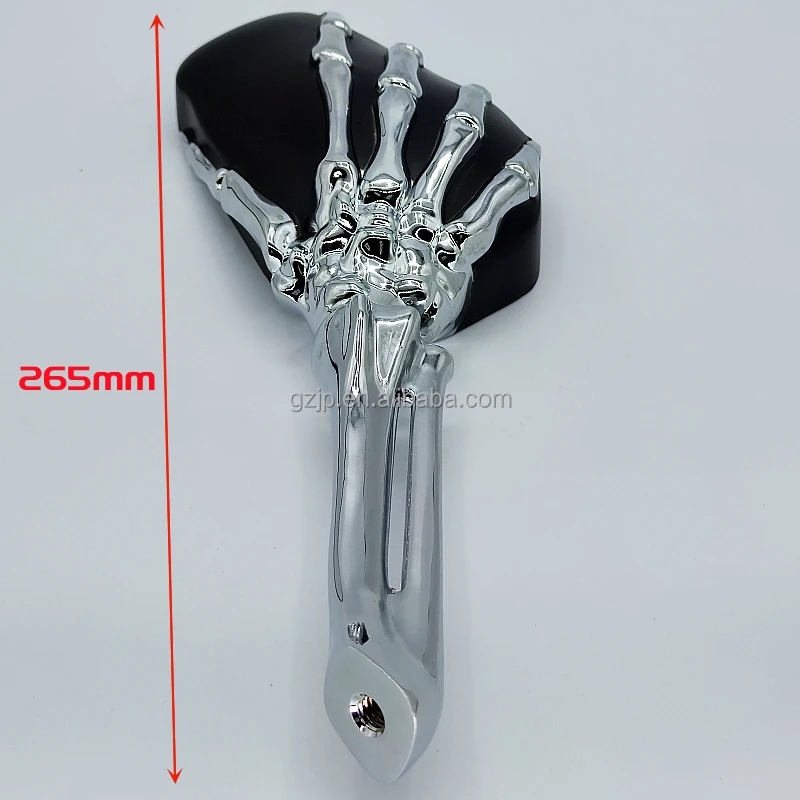 Chrome Aluminum Skull Skeleton Mirrors for Harley Davidson M8 - Ghost ...