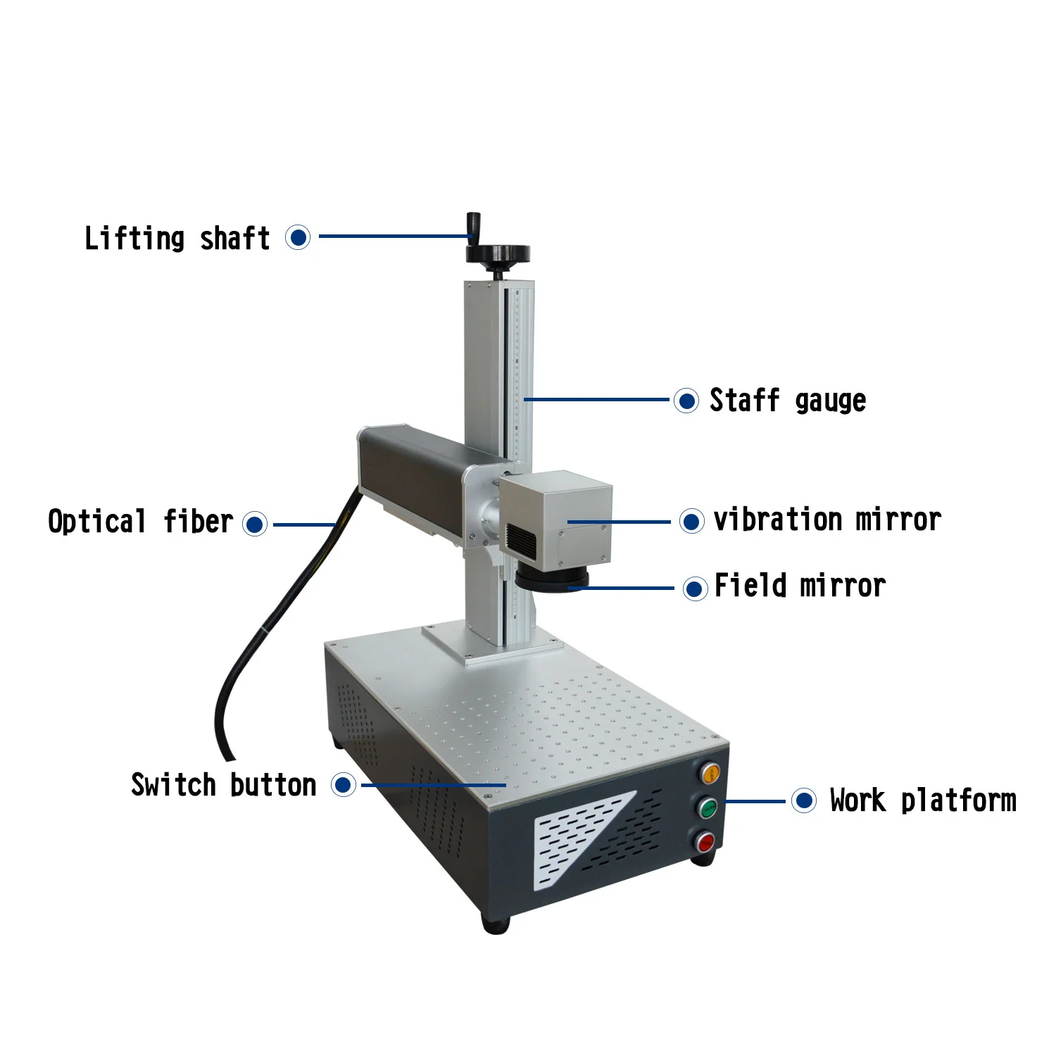 JPT Mopa Fiber Laser Engraving Marking Machine 20W/30W/60W CNC Portable ...