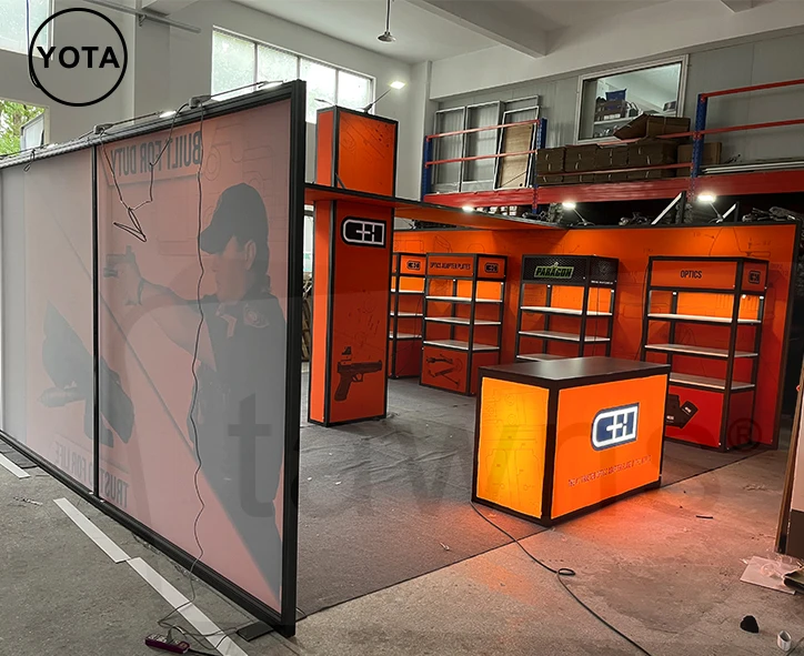 Tawns 20x20 Hybrid Exhibition Booth Design Custom Trade Show Booth Arch ...