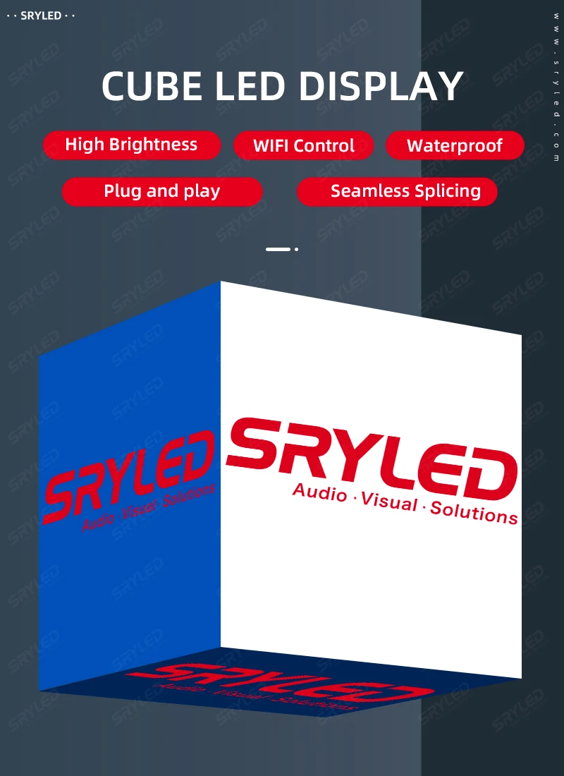 Customized Wifi Hd 5-faces Multi Face Smart Magic Cube Led Display Screen Outdoor 3d P2.5 P3 P3 ...