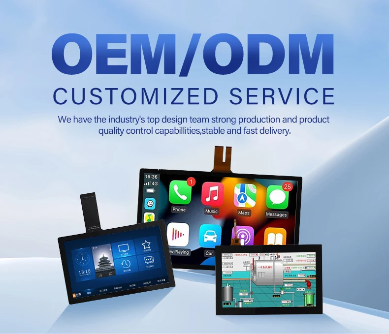 Customized 5 Inch Eeti Controller Multi-touch Tempered Glass Capacitive ...