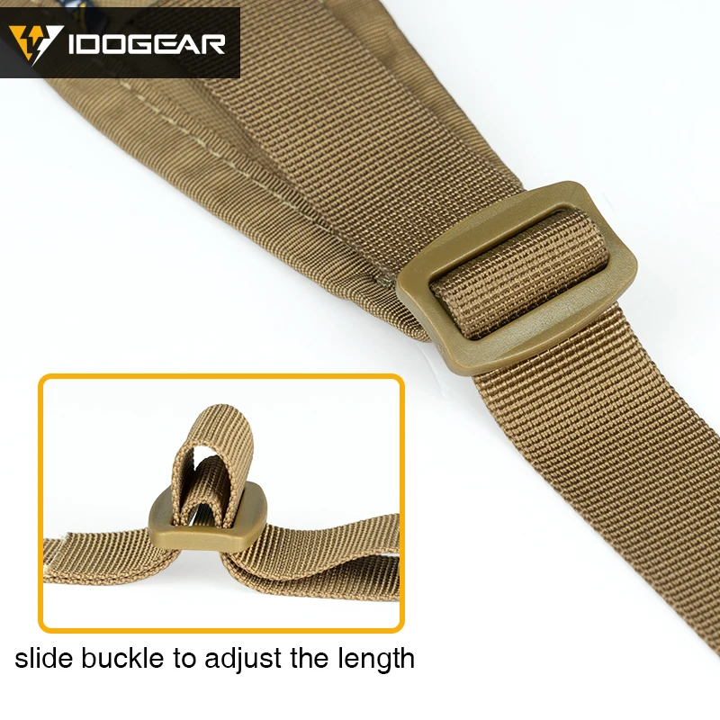 IDOGEAR Tactical Sling Ferro Style Metal Hooks 500D Nylon Slingster ...
