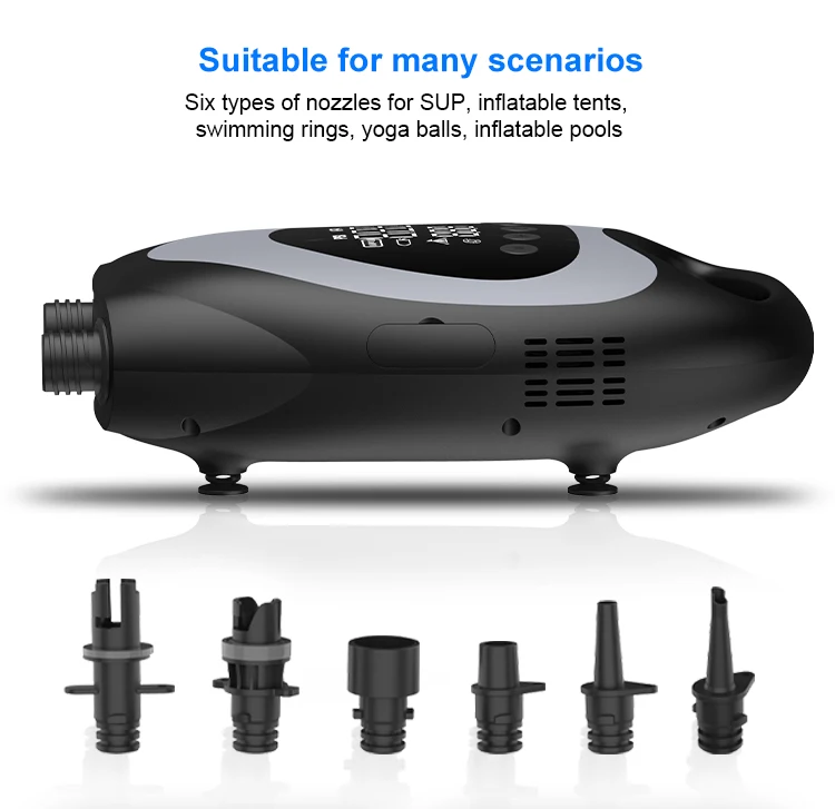 20PSI Electric Dual Pump Rechargeable SUP Pump - 36 Cylinders