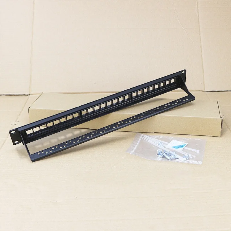 RJ45 Connector FTP UTP Patch Panel Cat5e Cat6 Cat6A 24port Blank Patch ...