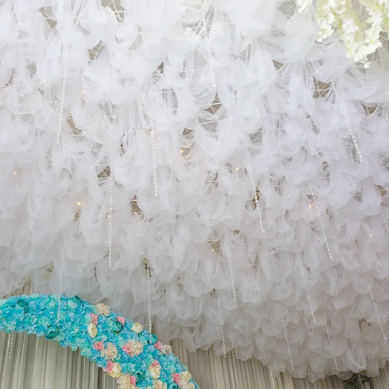 BY220070 Wedding Drapery Fabric - Cloud Shape Ceiling Drapes