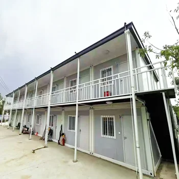 Two-storey Low Cost Prefab Container House 20ft Portable Prefab Homes ...