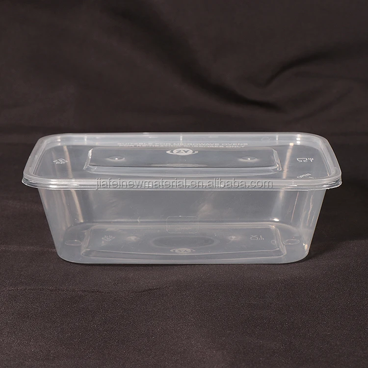 Classic Disposable square Lunch Box Clear Plastic Food Takeaway Packing ...