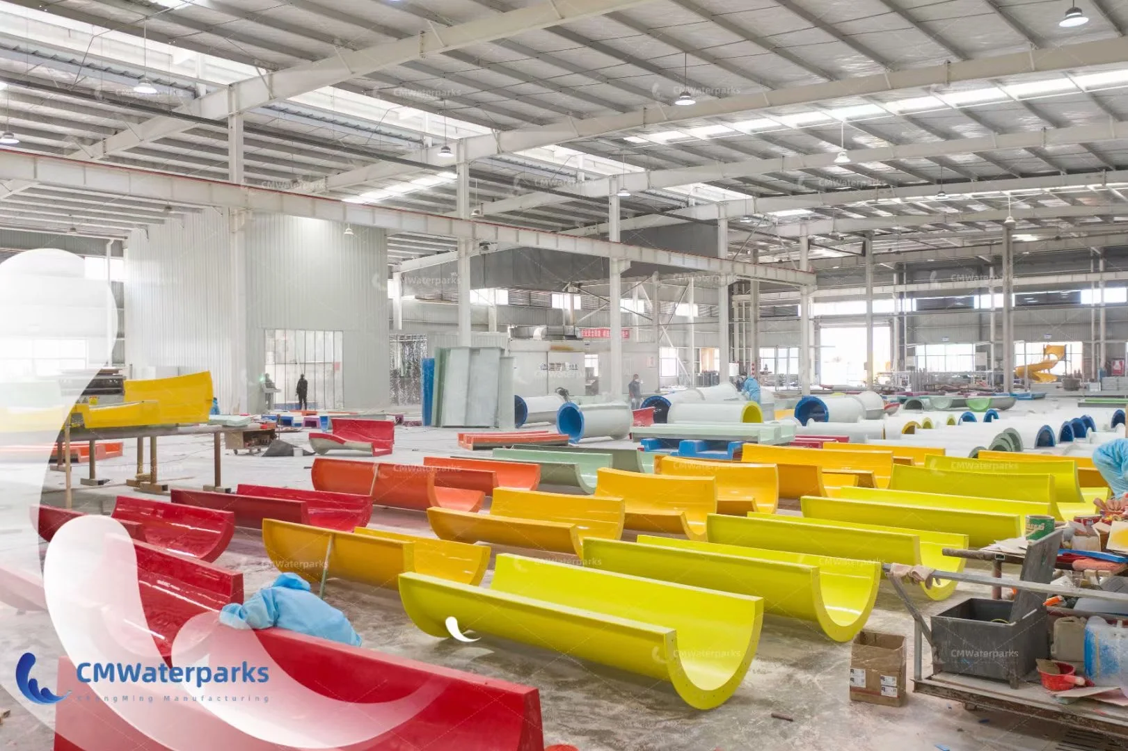 FiberGlass Pool Slide Water Aqua Park Equipment Outdoor FPR Water Slide ...
