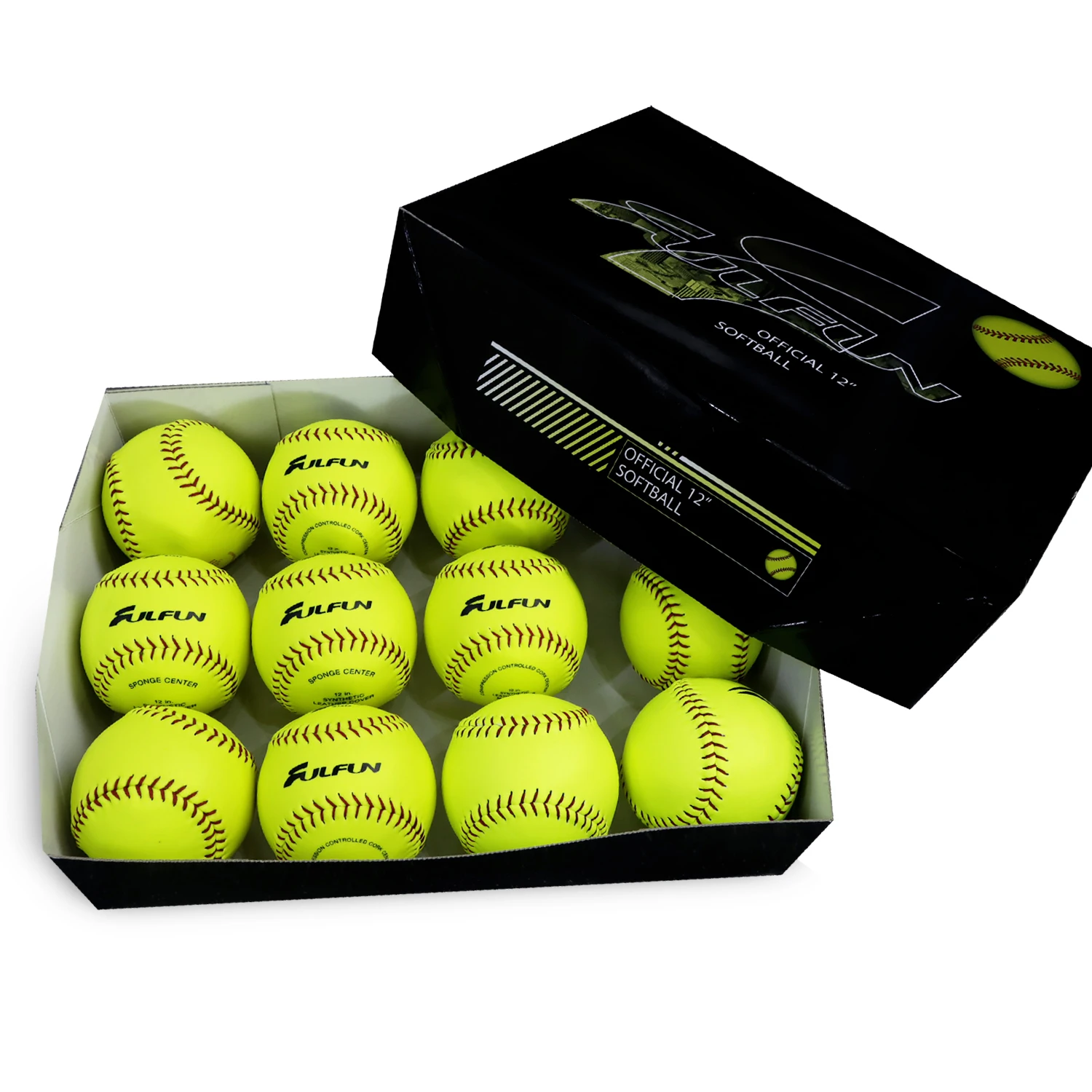 Custom 12 Inch Softball High Quality Eco-friendly Nature Rubber Foam ...