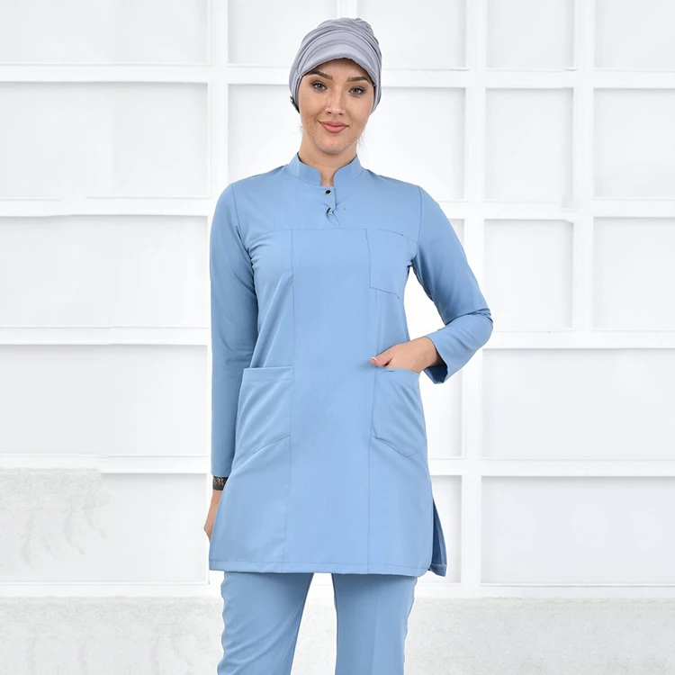 Wholesale Muslim Scrubs Uniform Nurse Hospital Nursing Long Sleeve ...