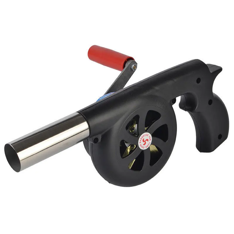 Mini Hand Crank Fan - Portable Barbecue Blower for Camping