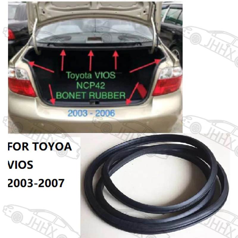 Car Rear Door Weatherstrip for Toyota VIOS 2003-2007