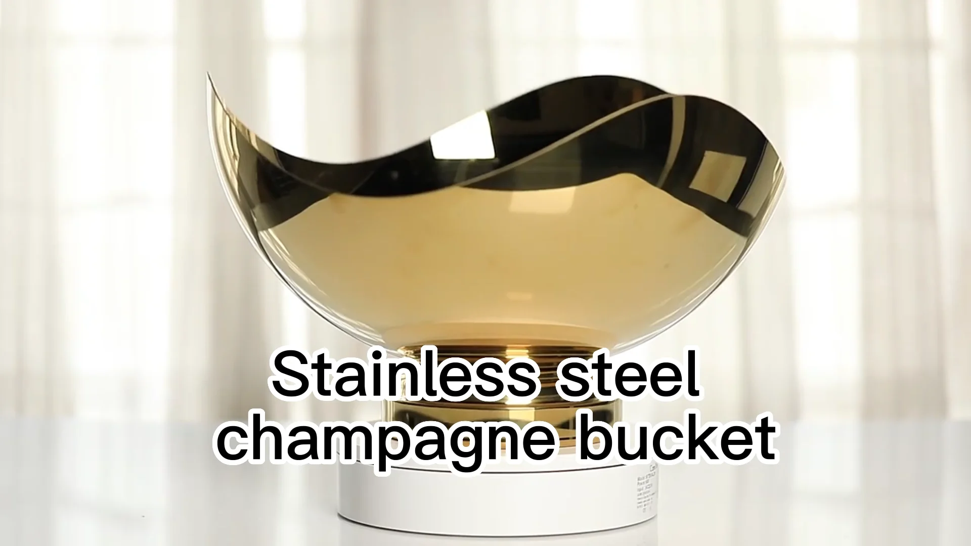 Factory Outlet 9l Gold Stainless Steel Champagne Buckets Wine Beer ...