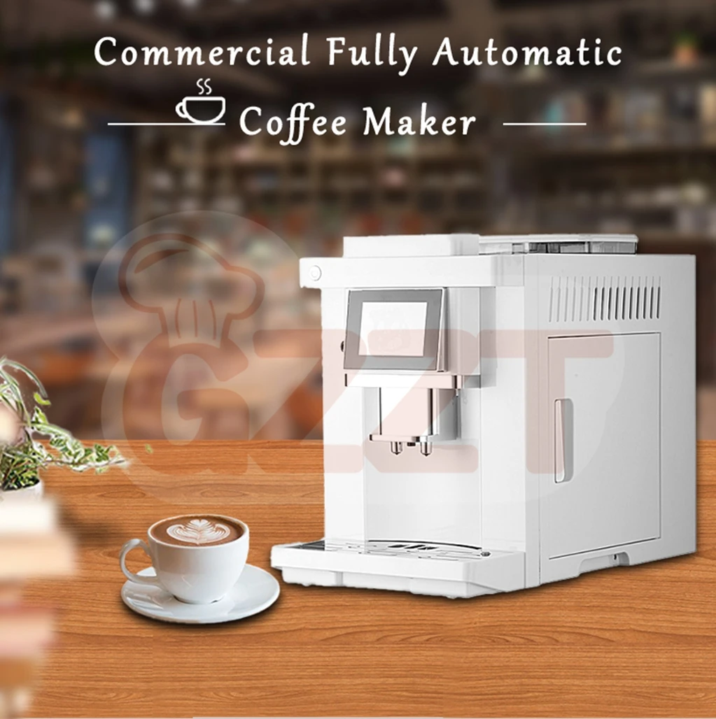 GZZT Fully Auto Electric Espresso Machine with Grinder - 19 Bars ...