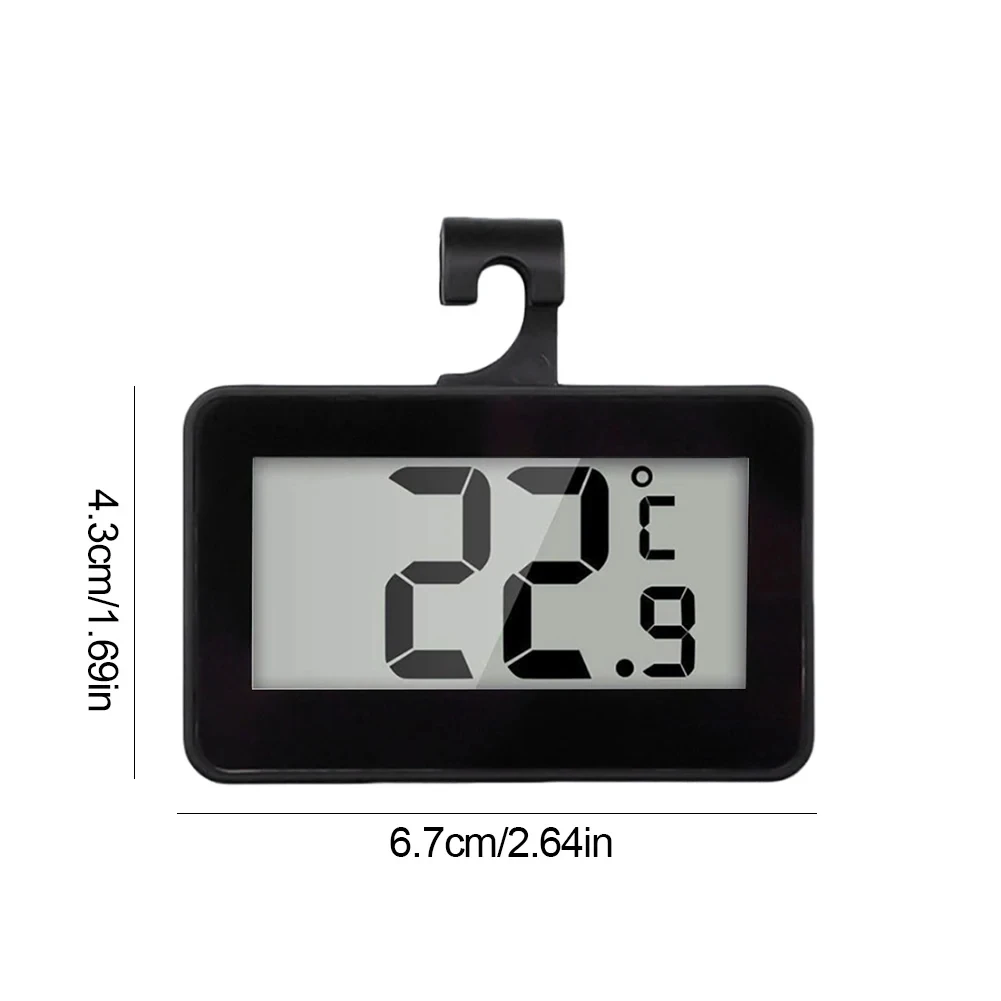Mini Refrigerator Fridge Thermometer Large LCD Display Room Thermometer ...