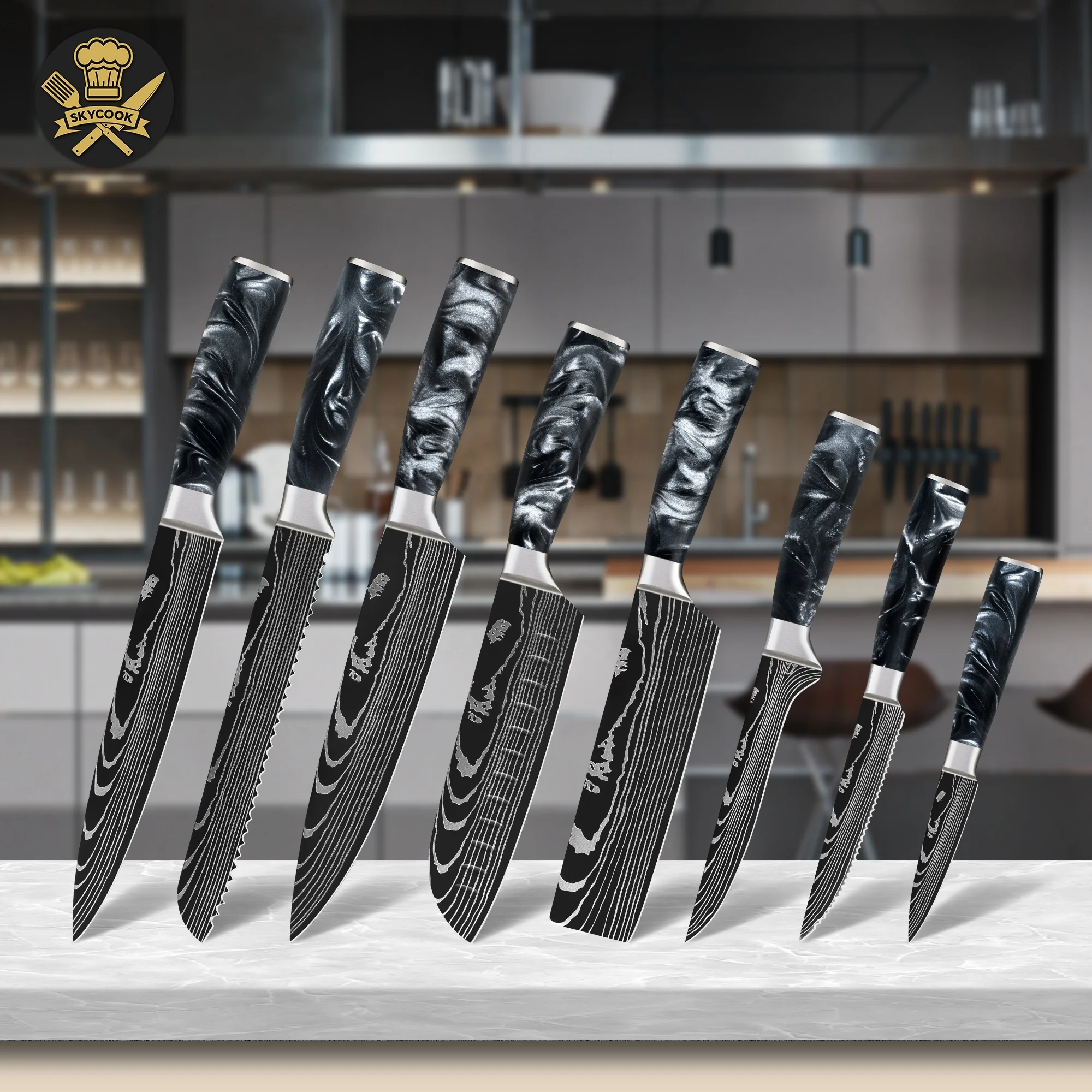 Obsidian Kitchen Knife