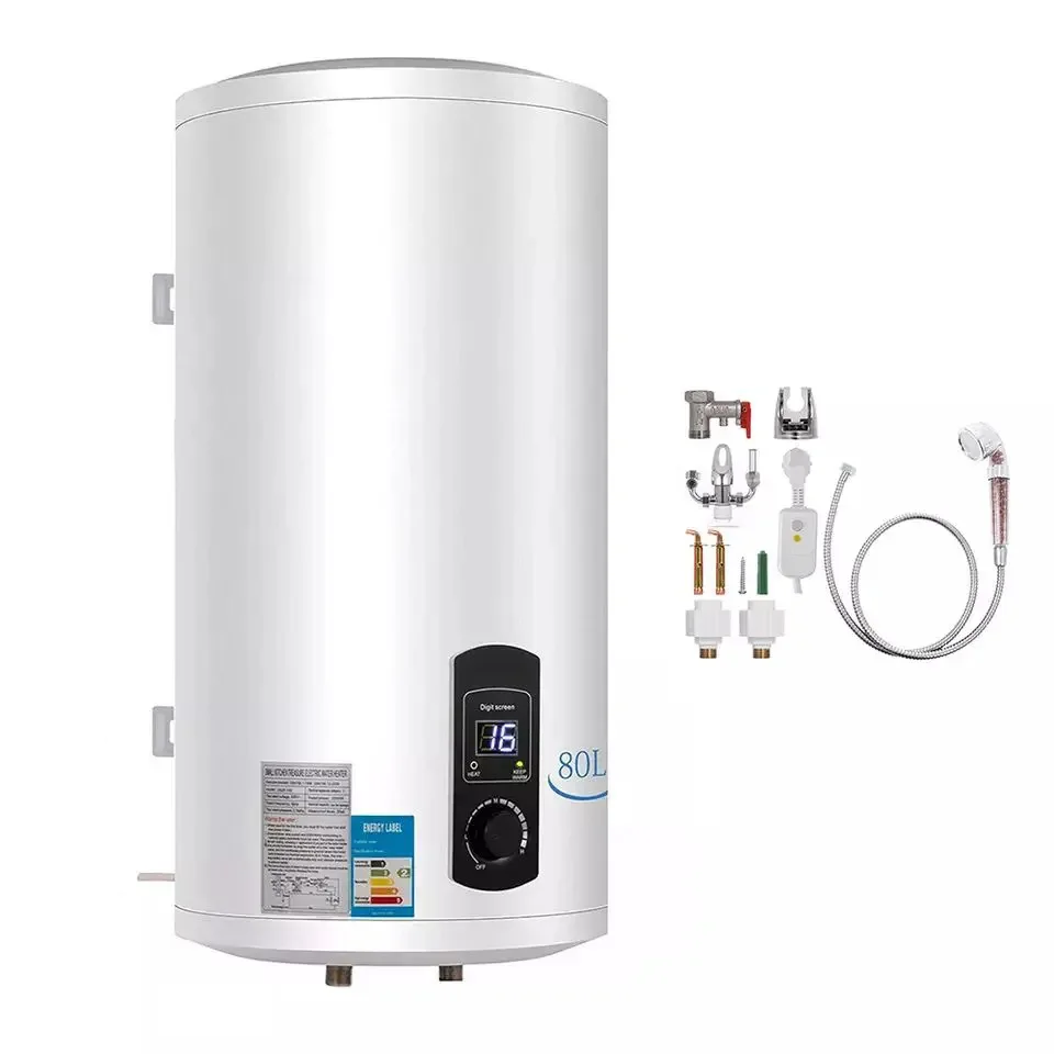 2KW 80L Electric Hot Water Heater Boiler Cylinder Tank Storage Water ...