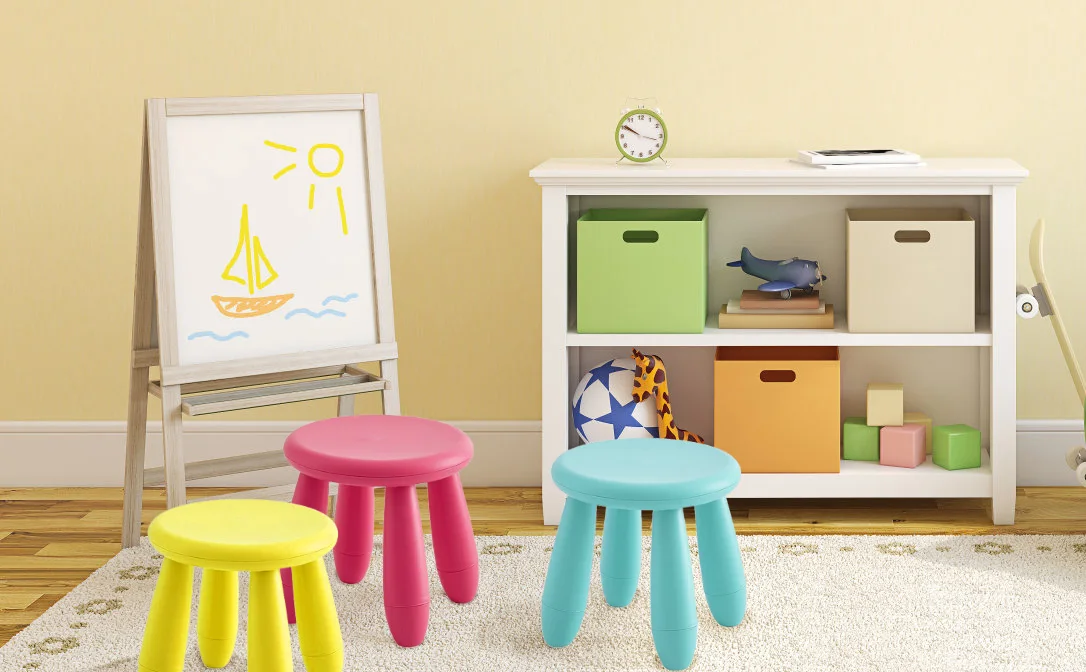 Children Stool Kids Step Stool Kindergarten Study Stools Lightweight ...