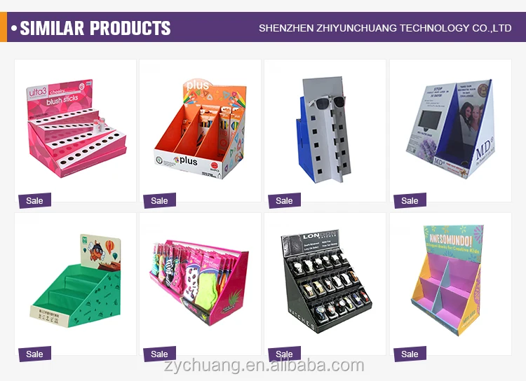 POP Custom Corrugated Cardboard Counter Display Unit
