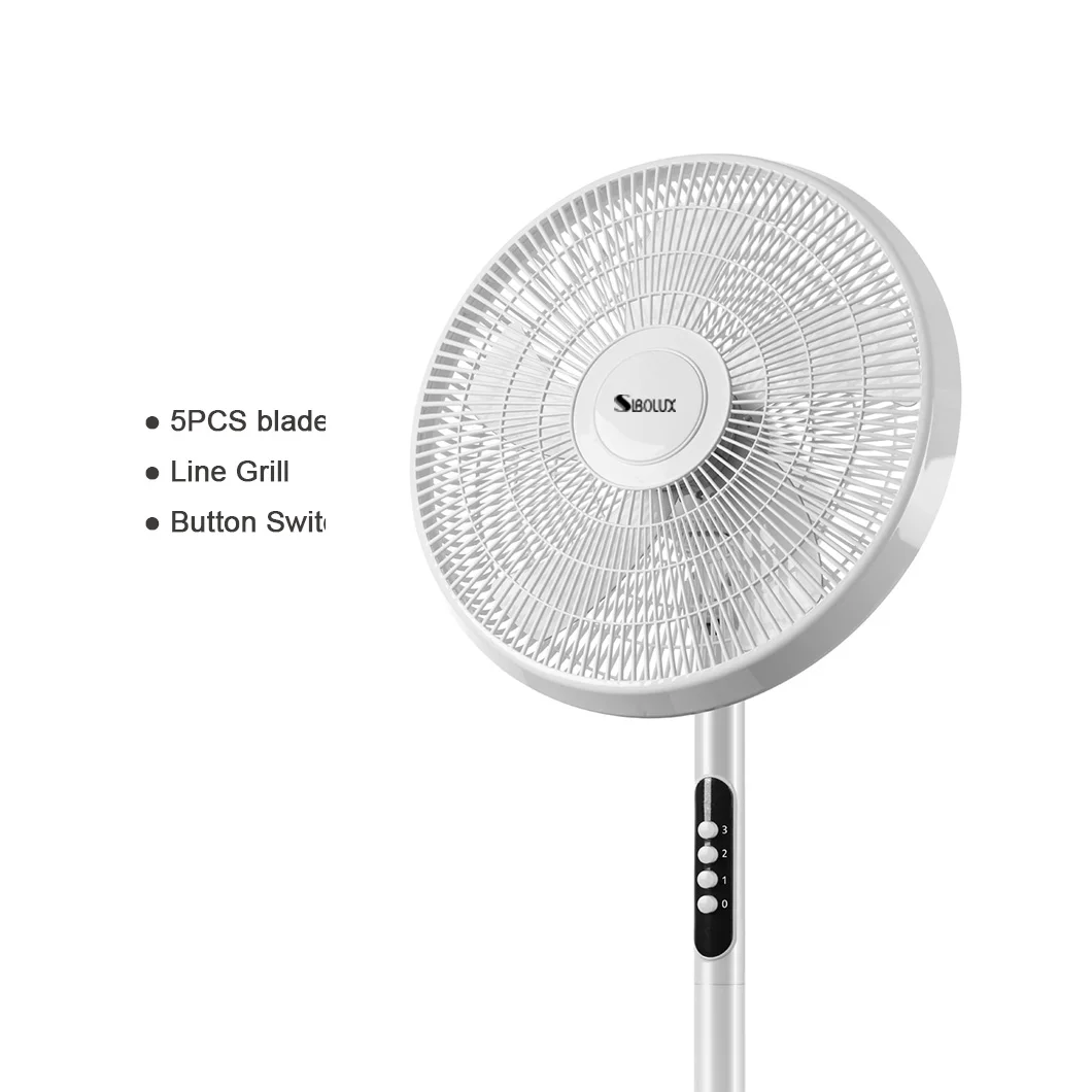 16" 5Blade White Color Ventilateur Industrial Fan Oscillating Function ...
