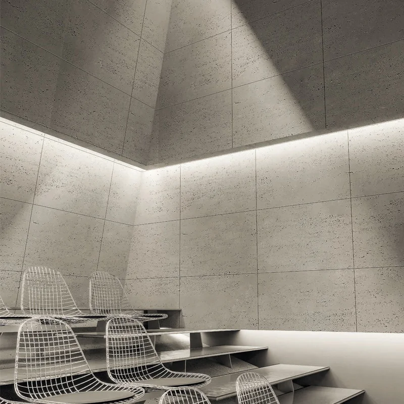 MCM flexible stone panels Travertine stone soft tiles sheets for wall ...