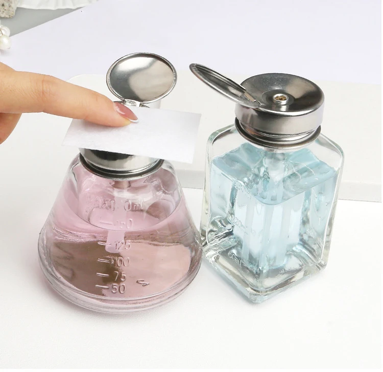 180 Ml Glass Empty Nail Bottle Nail Cleaning Liquid Container/nail ...