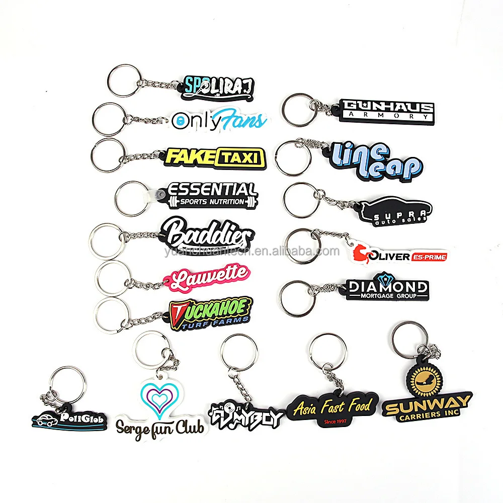 Oem 2d And 3d Pvc Keychains Personalized Soft Rubber Custom Keychain M ...
