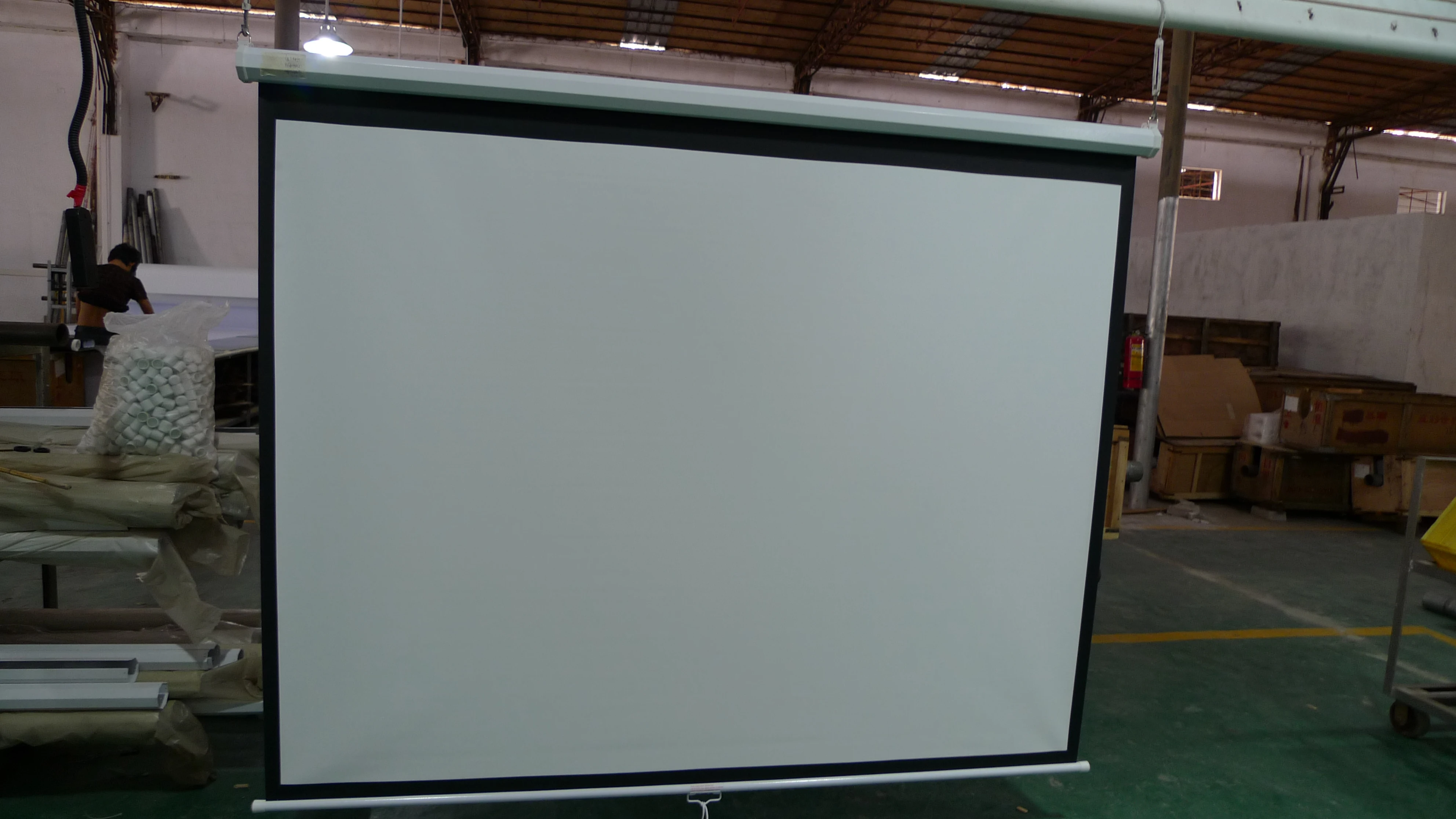 TELON Matt White Portable Pull-down Projection Screen for Office and ...