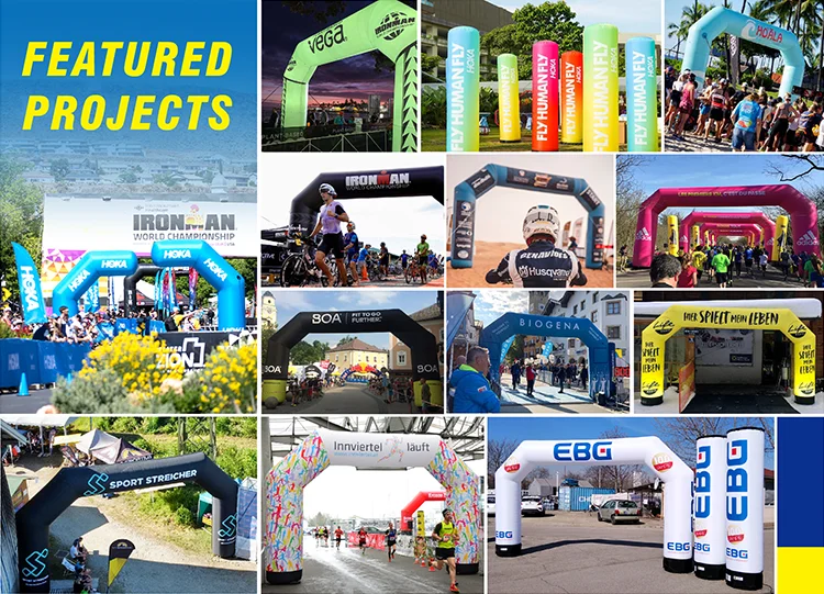 Custom Branding Arch Portable Aluminum Material Sports Star Finish Line ...