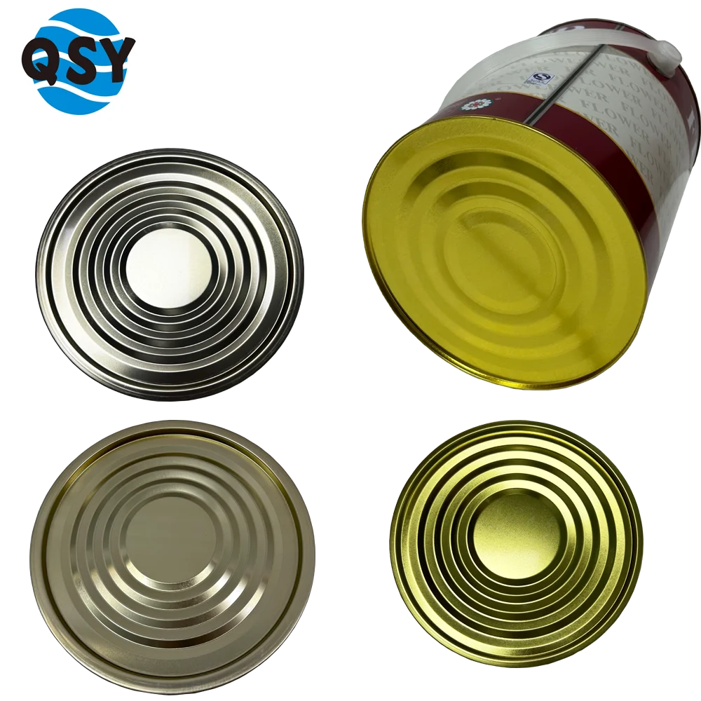 Dia 65mm Tinplate Bottom End Cover For Chemical Industrial Metal Tins ...