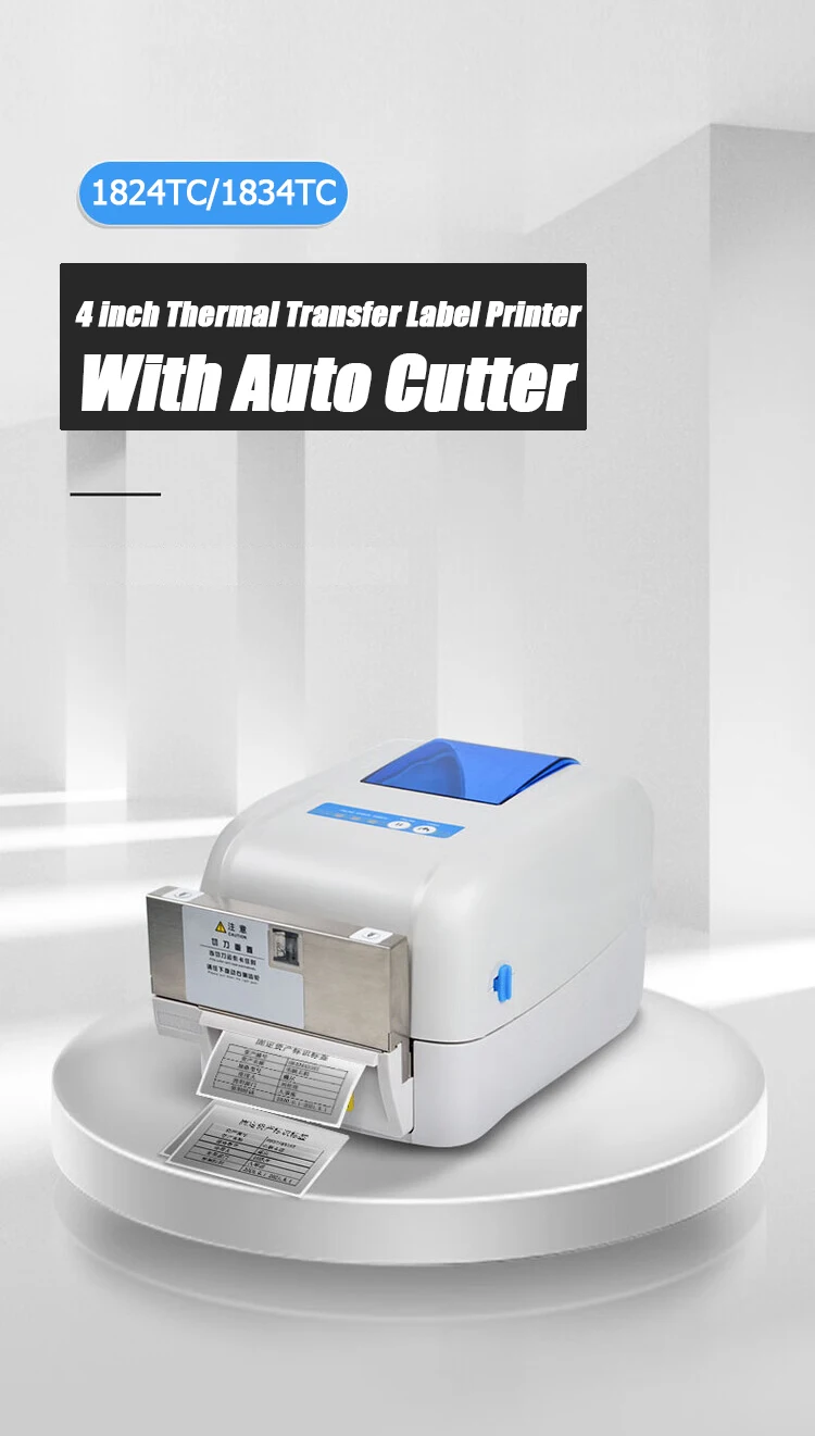 Factory 4 Inch Thermal Printer 300dpi 1834tc Heat Transfer For Barcode ...