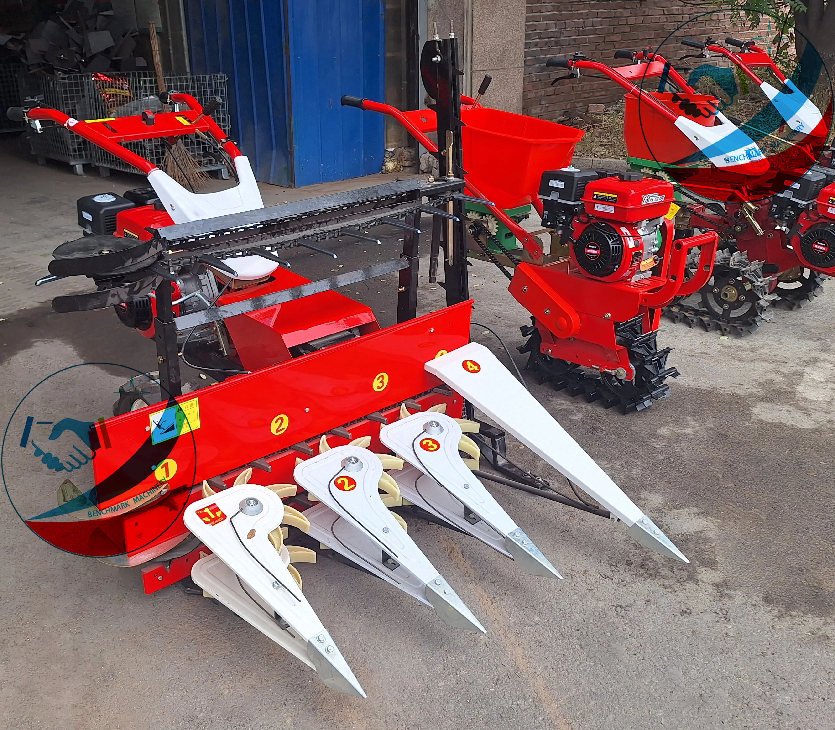 Factory Sales Rice Sorghum Wheat Grass Reaper Machine Agricultural Mini ...