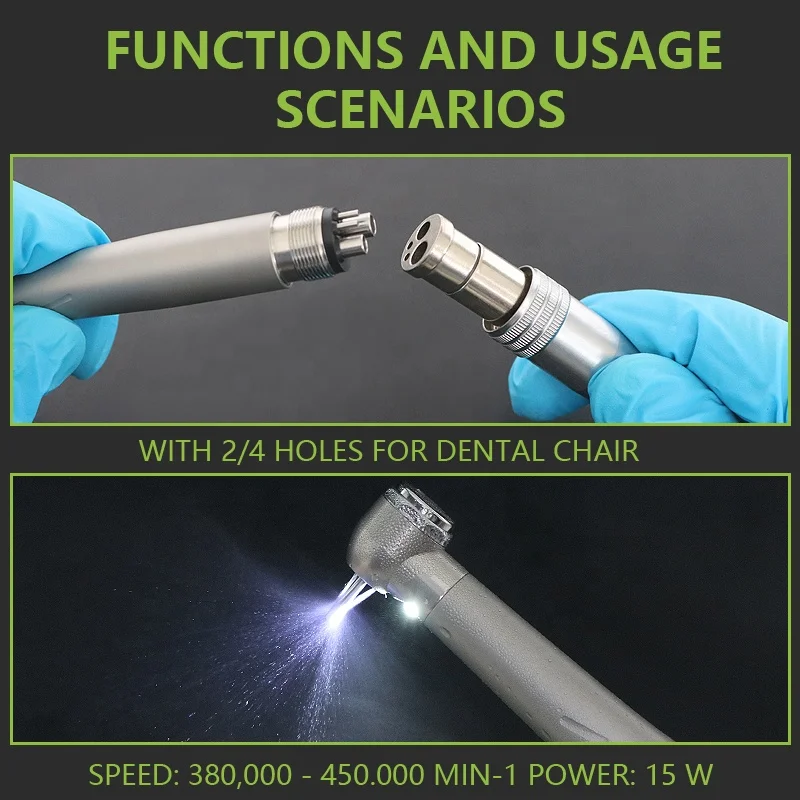 WJMEDICAL Dental LED High Speed Handpiece - E-generator