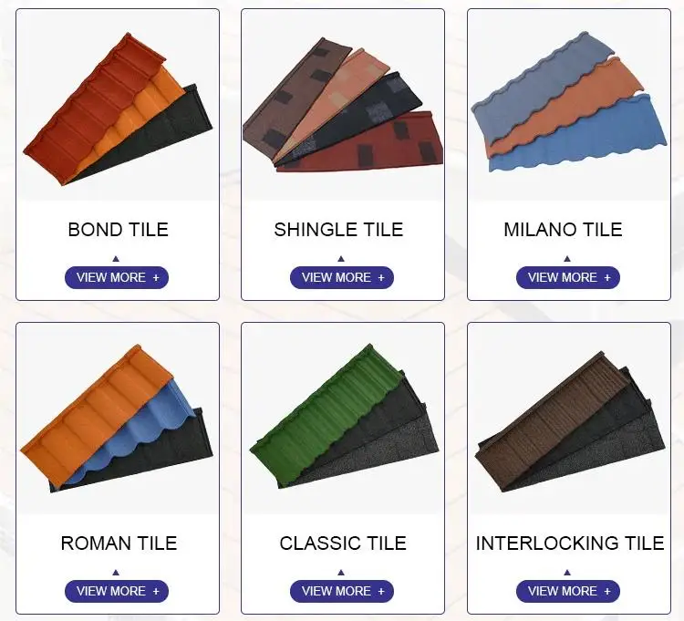 Wood Pattern Type Galvalume Color Stone Coated Metal Roof Tile - Buy ...