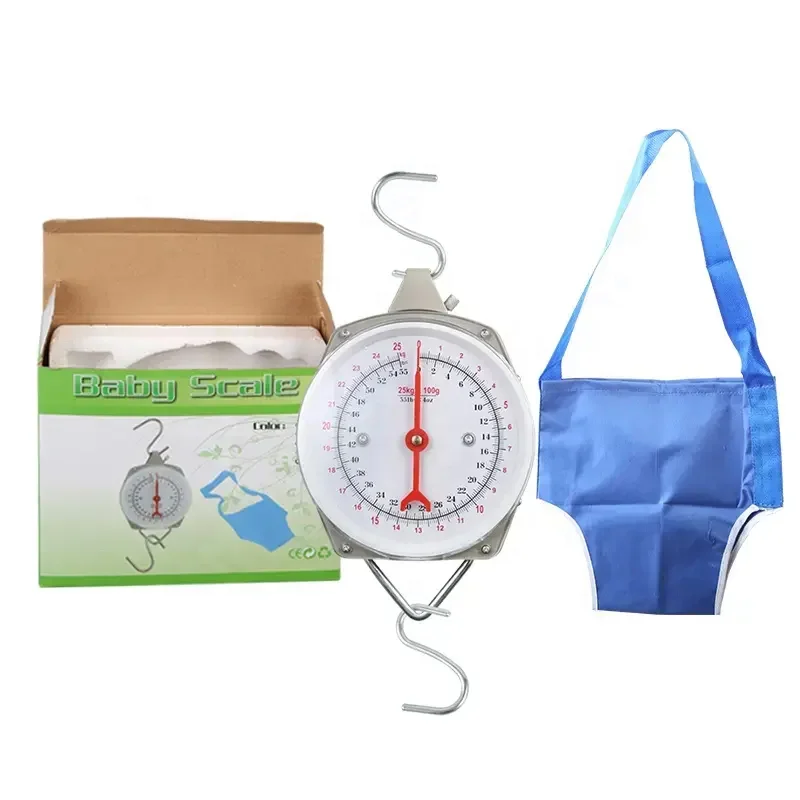 Portable mechanical baby weighting scale 25-100kgs manual hanging baby ...