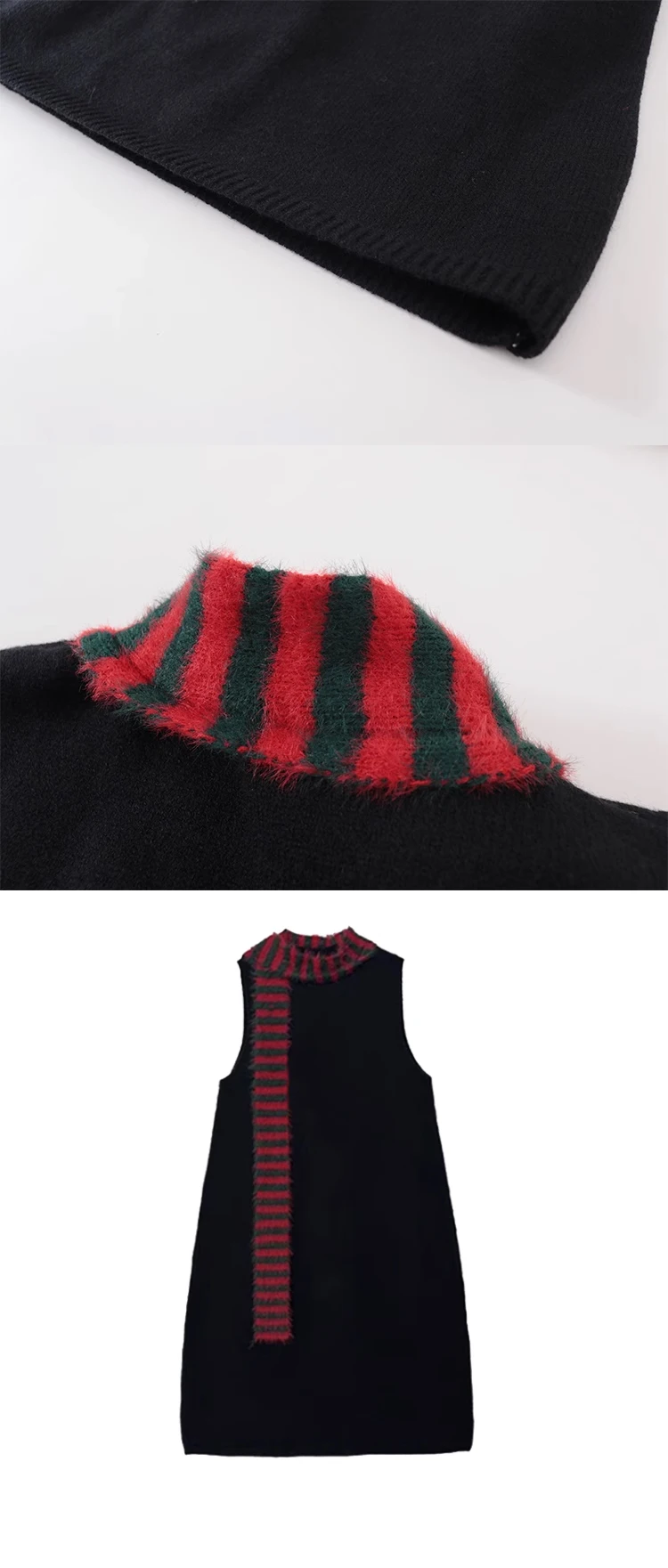 Red and Black Wool Women's Sweater Dress Skirt| Alibaba.com