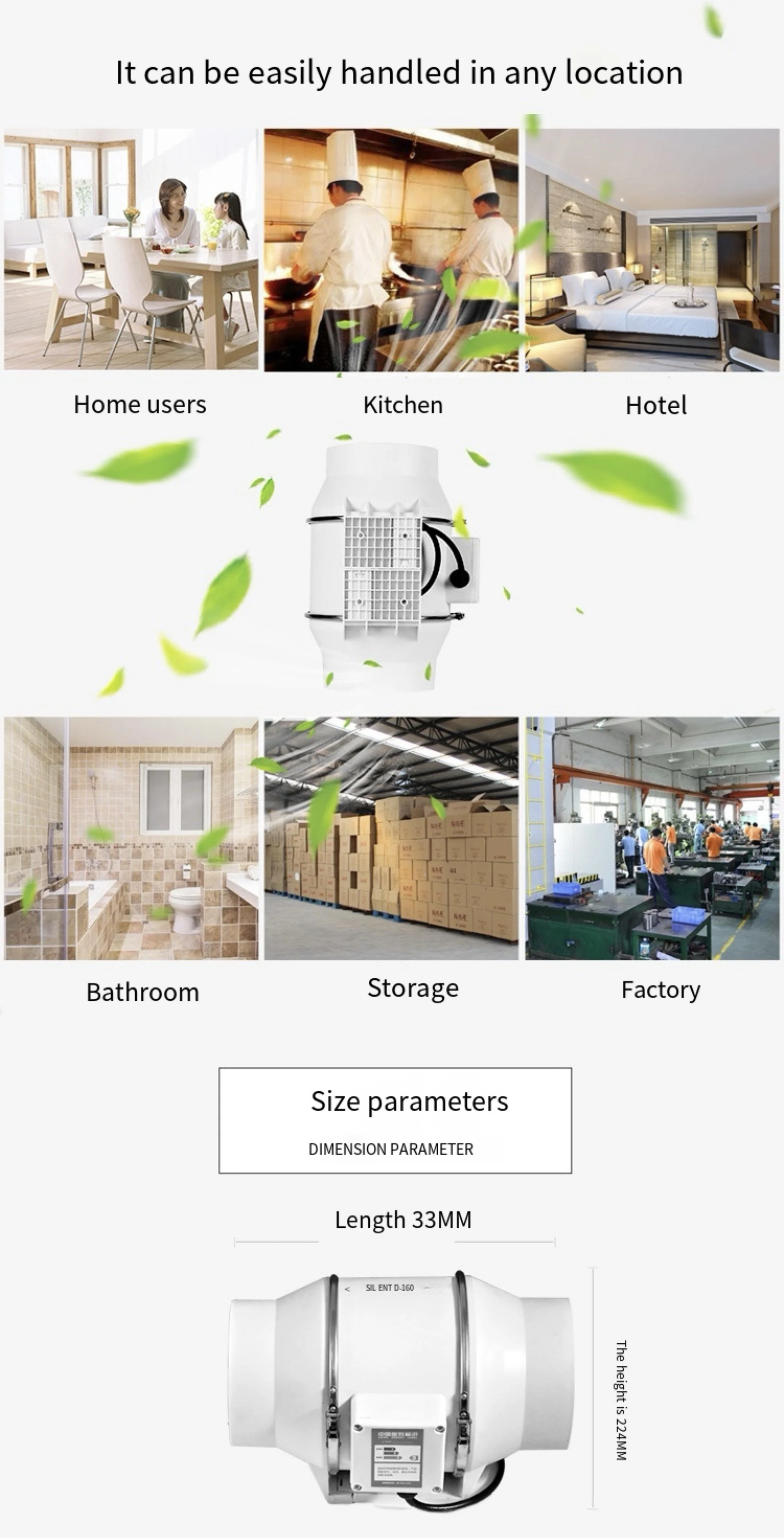 Laboratory Accessories Duct Fan Ventilation Exhaust Fan For Bathroom ...