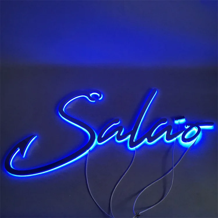 Stainless Steel Letter Custom Backlit Sign Outdoor Alphabet Letters Of ...