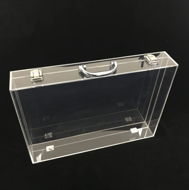 Customized Clear Acrylic Lucite Suitcase/ Briefcase