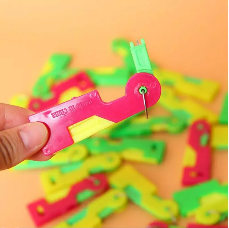 Sewing Needle Threader Thimble Thread Tool Threader Elderly Guide Easy ...