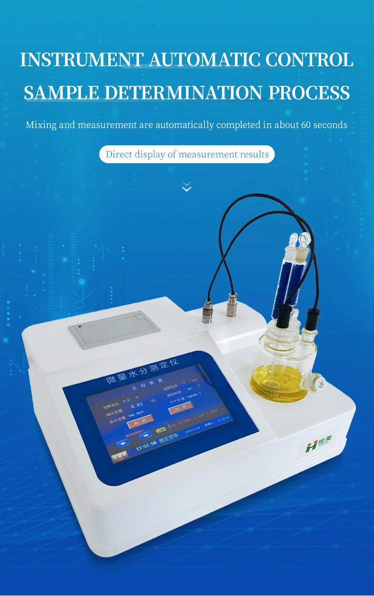 Karl Fischer Moisture Analyzer Solvent Micro Moisture Detector ...