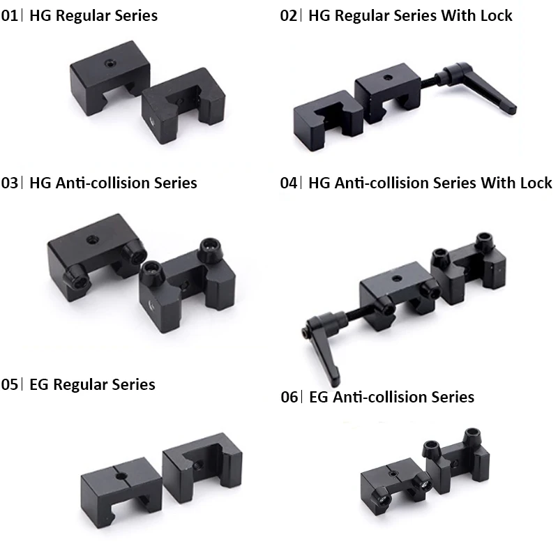 Hg25 Limit Fixing Block For Linear Guide Rail Ck45 Steel Strip Clamp ...