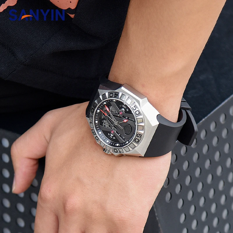 Reef Tiger High Quality Luminous Luxury Dive Watches For Men Rose Gold ...