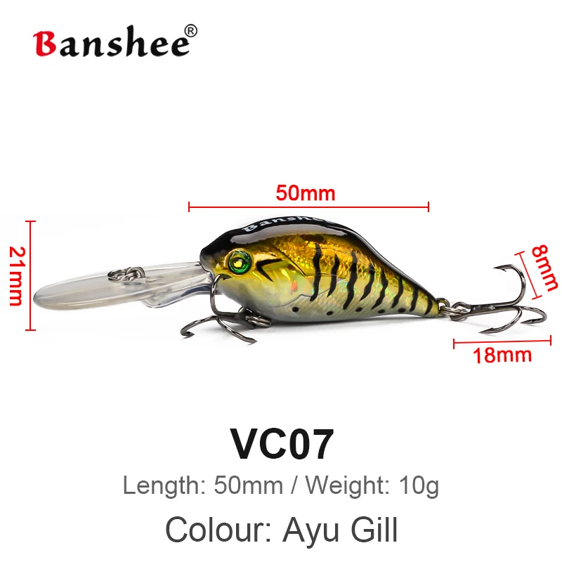Easy to Use XinV VC07 Fishing Floating Lures Deep Diving Long Bill Casting 3D Eyes Wholesale ...